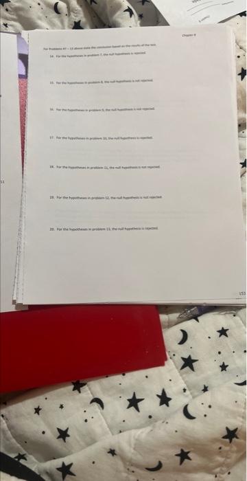 Practice with the nult and alternative hrpotheces 1. | Chegg.com