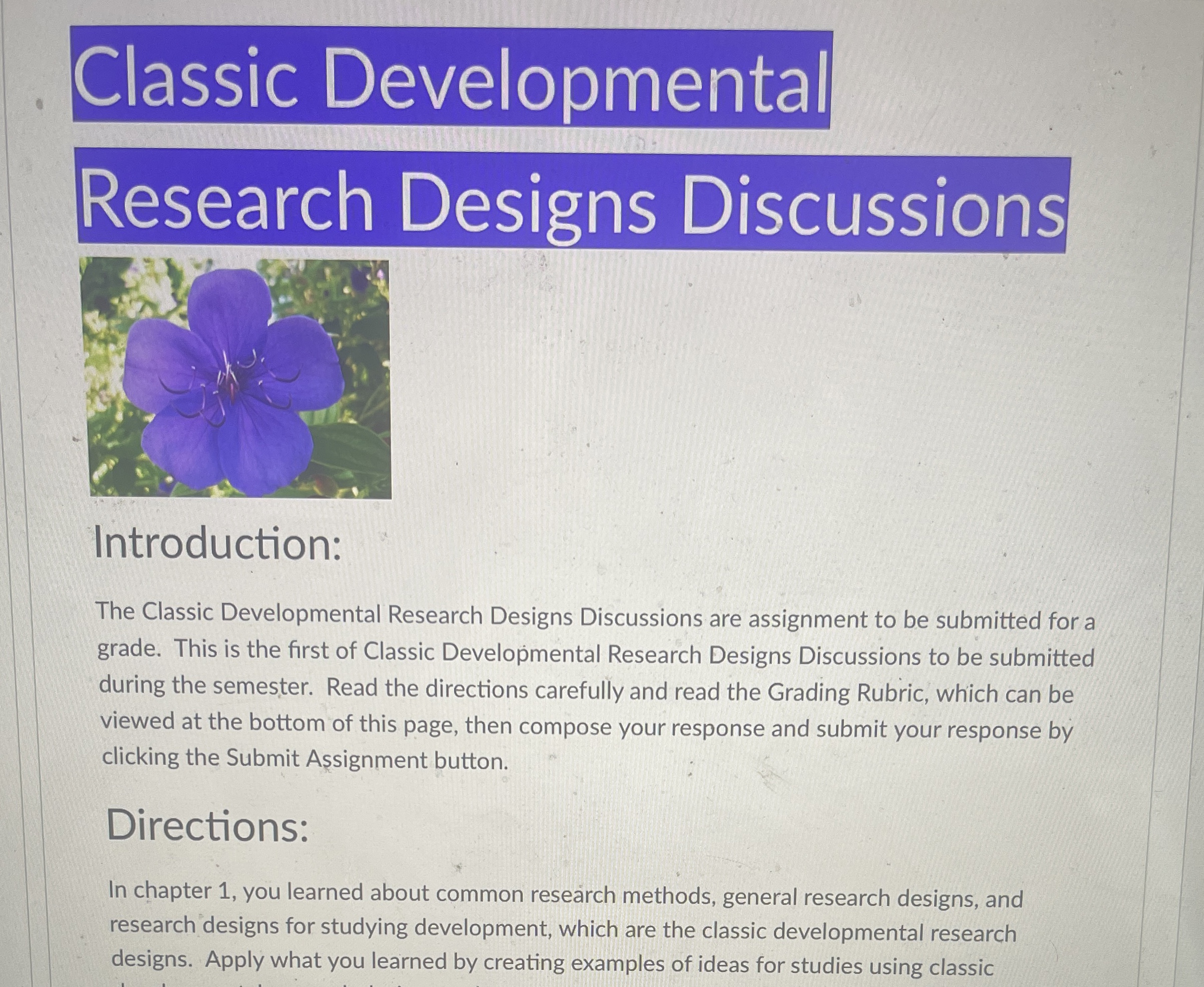 Solved Classic DevelopmentalResearch Designs | Chegg.com