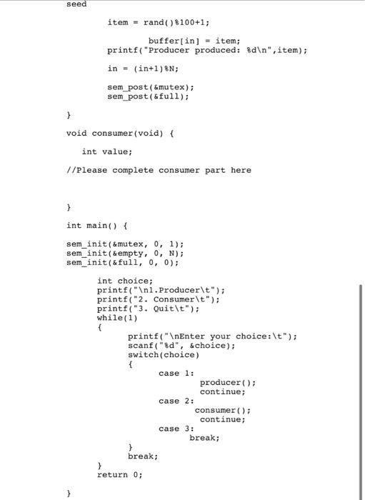 Solved 1) Download procon_test.c code from Canvas. This code | Chegg.com
