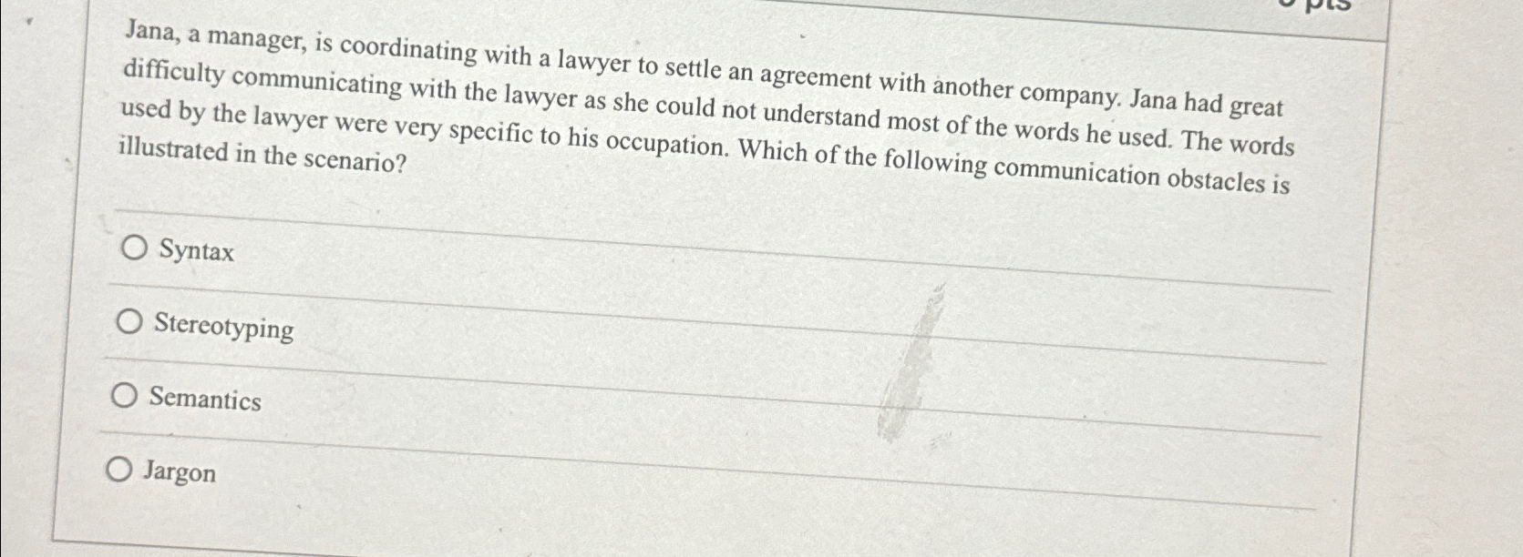 Solved Jana, a manager, is coordinating with a lawyer to | Chegg.com