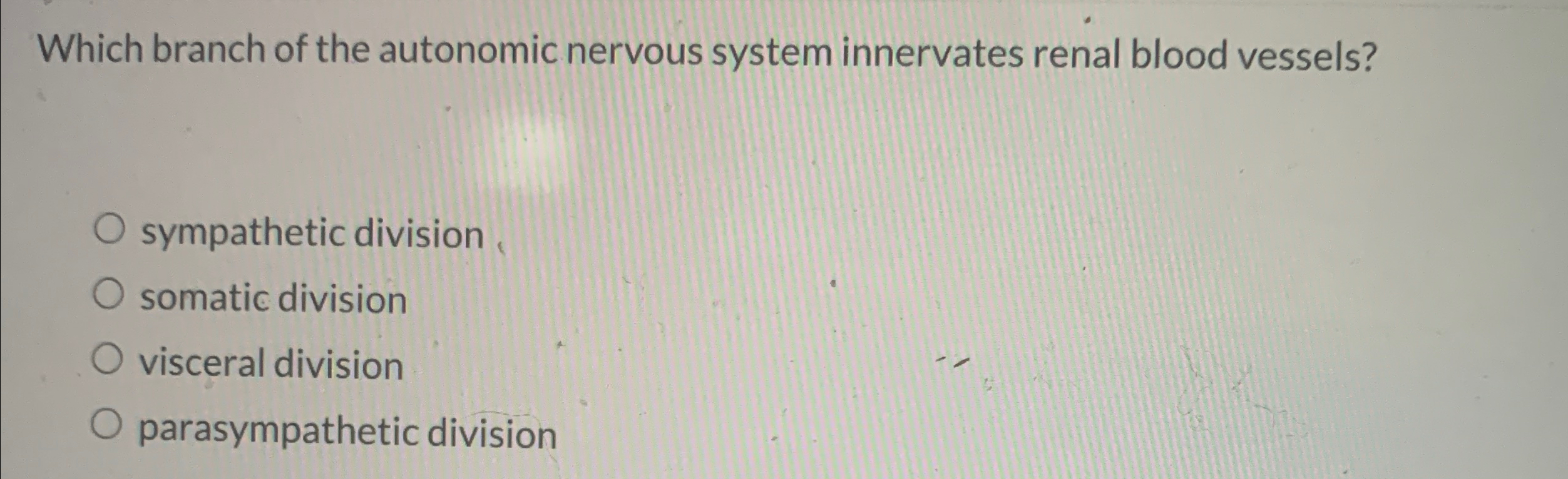 Solved Which branch of the autonomic nervous system | Chegg.com