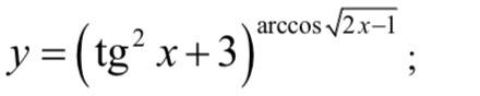 Solved arccos /2x-1 y=(tg²x+3) | Chegg.com