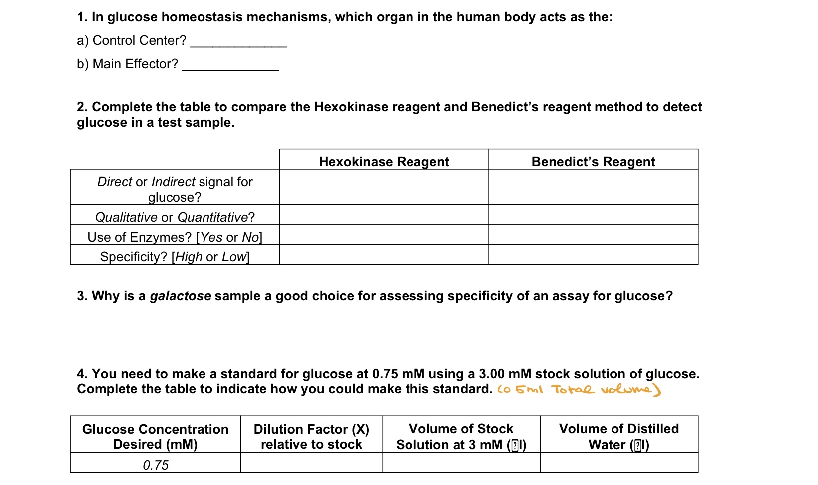 Solved In glucose homeostasis mechanisms, which organ in the | Chegg.com