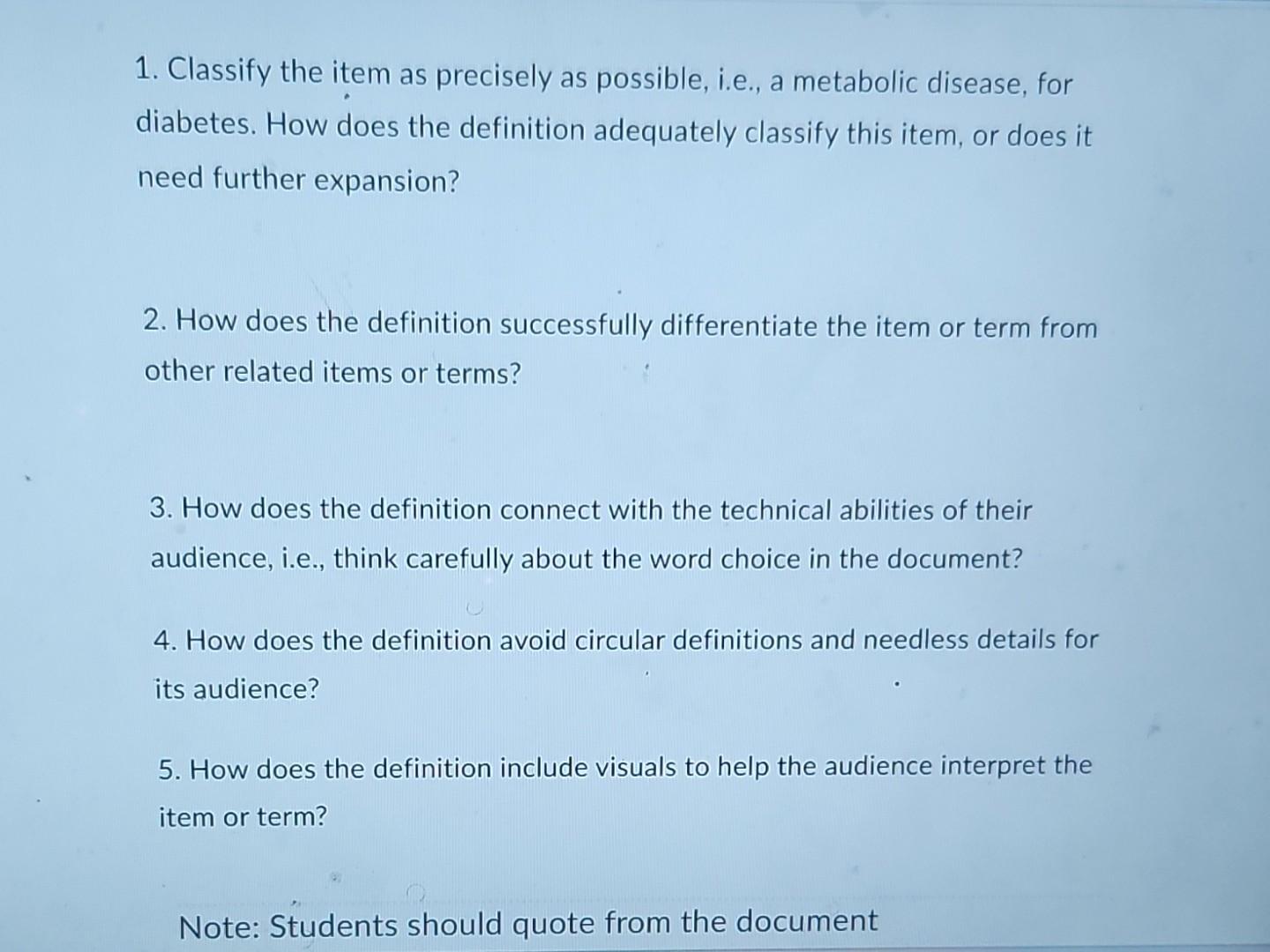 1. Classify the item as precisely as possible, i.e., | Chegg.com