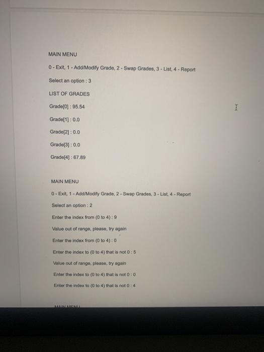 Solved Write program in java: Class name:High SchoolGrades | Chegg.com