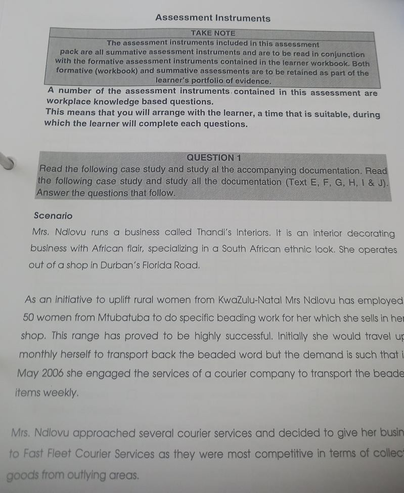Solved Assessment InstrumentsTAKE NOTEThe assessment | Chegg.com