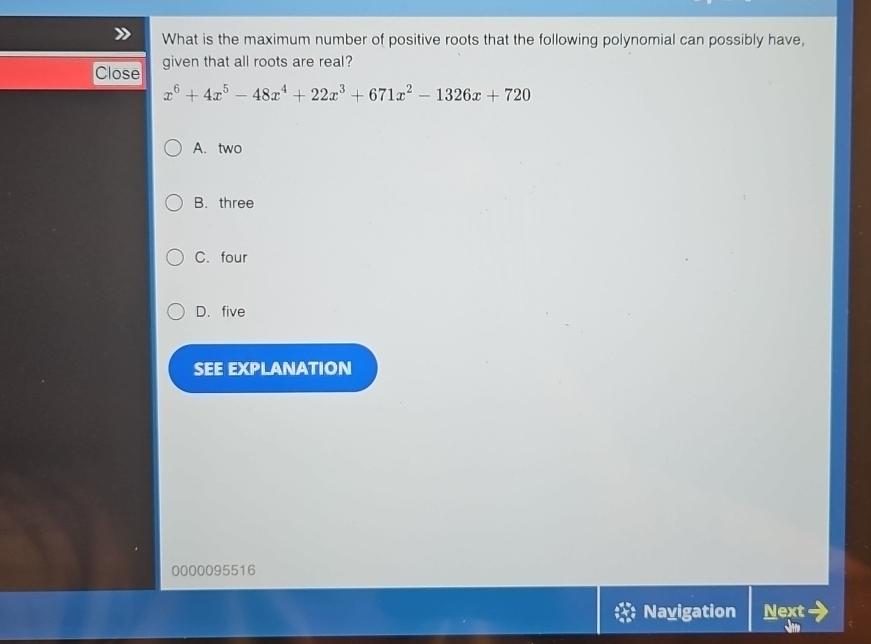 Solved What is the maximum number of positive roots that the | Chegg.com