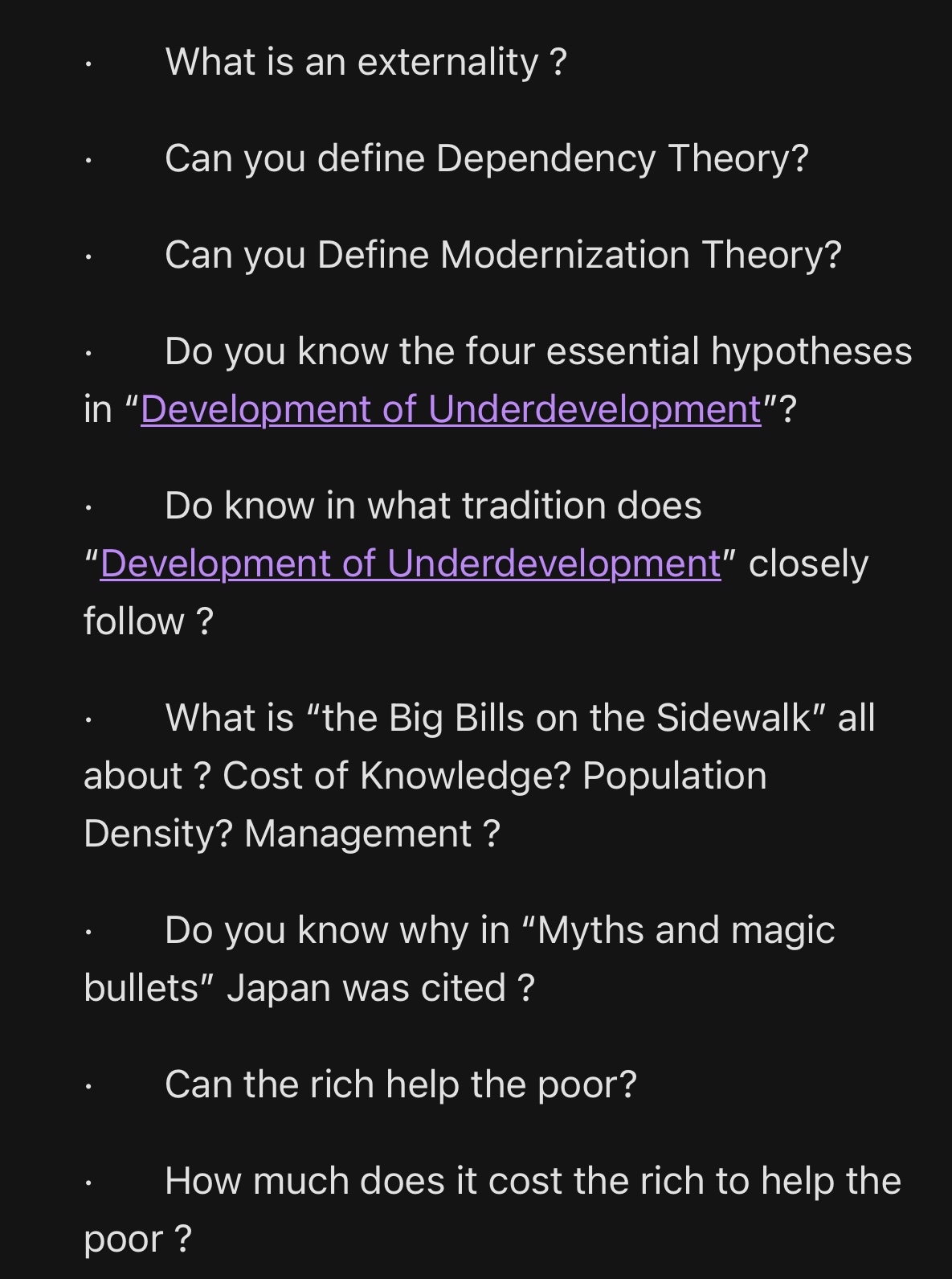 Solved What is an externality?Can you define Dependency | Chegg.com