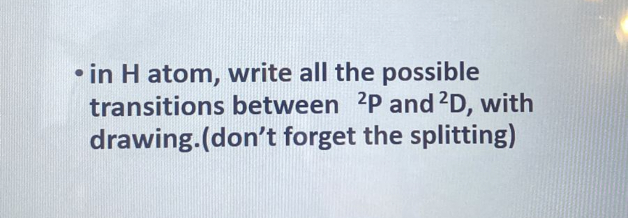 in H ﻿atom, write all the possible transitions | Chegg.com