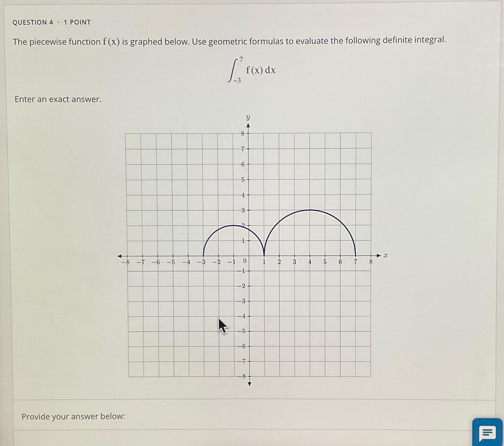 Solved QUESTION 4*1 POINTThe piecewise function f(x) is | Chegg.com Solved QUESTION 4*1 POINTThe piecewise function f(x) is | Chegg.com