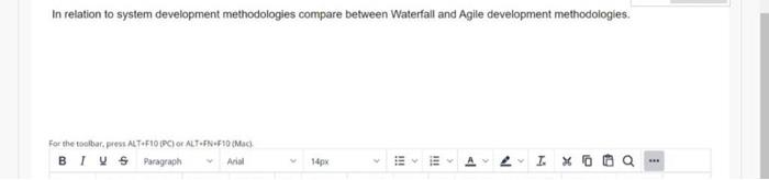 Solved In relation to system development methodologies | Chegg.com