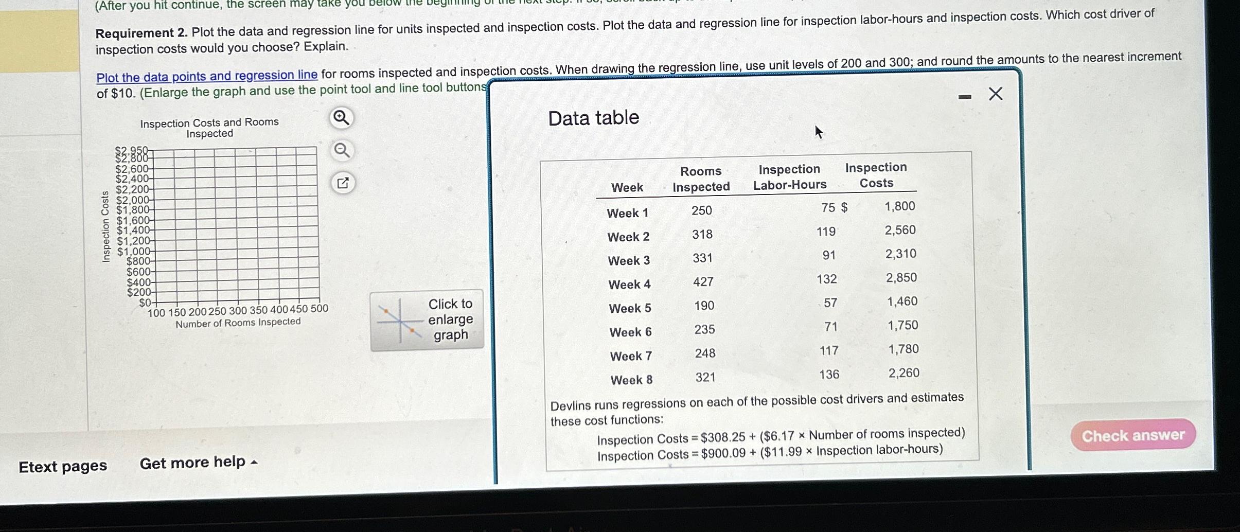 Solved inspection costs would you choose? Explain. of | Chegg.com