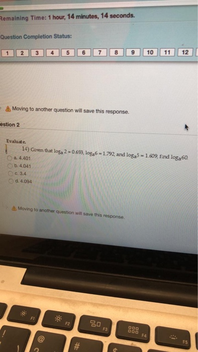 Solved Remaining Time: 1 hour, 14 minutes, 14 seconds. | Chegg.com