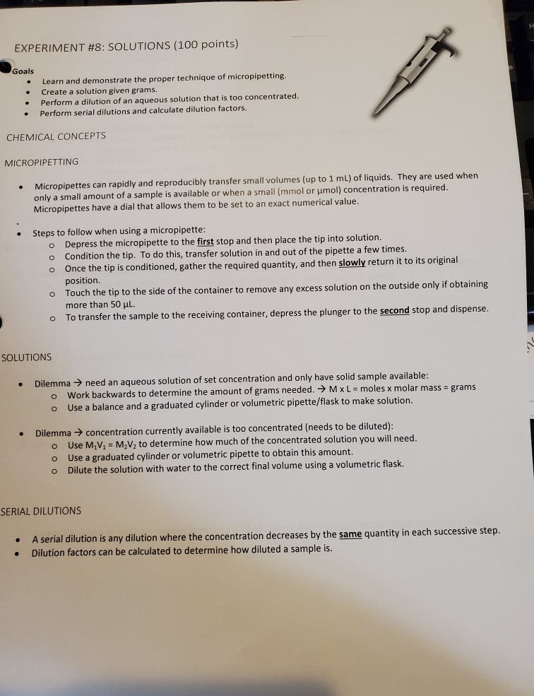 Solved EXPERIMENT #8: SOLUTIONS (100 points) Goals Learn and | Chegg.com