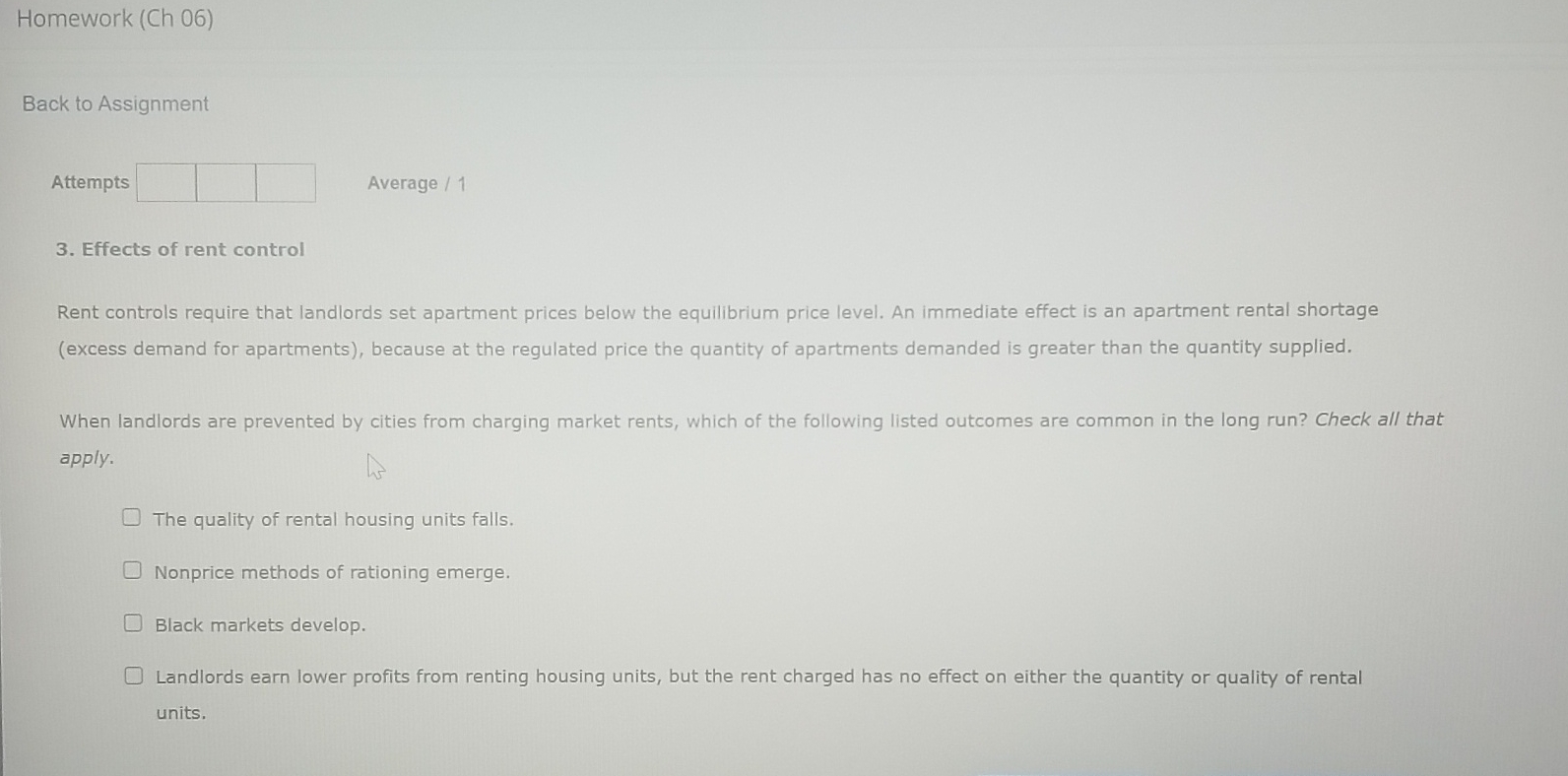 Solved Homework (Ch 06)Back to AssignmentAttemptsAverage | Chegg.com