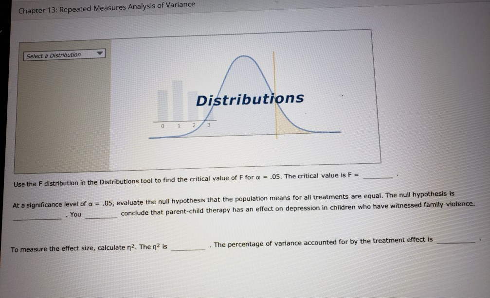 Chapter 13: Repeated Measures Analysis of Variance As | Chegg.com