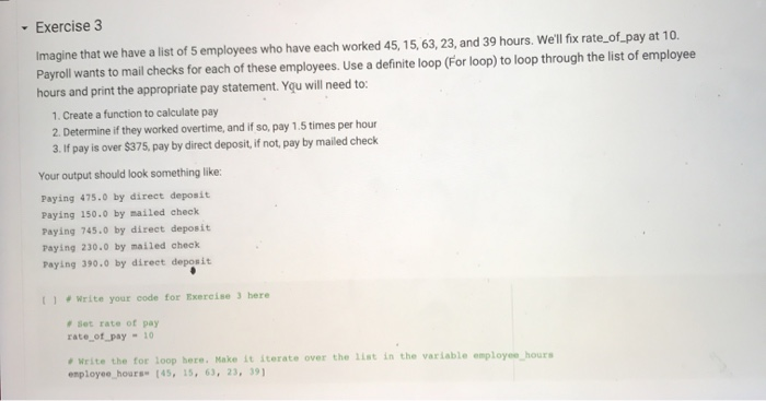 Solved 2. - Exercise 1 Write functions that perform | Chegg.com