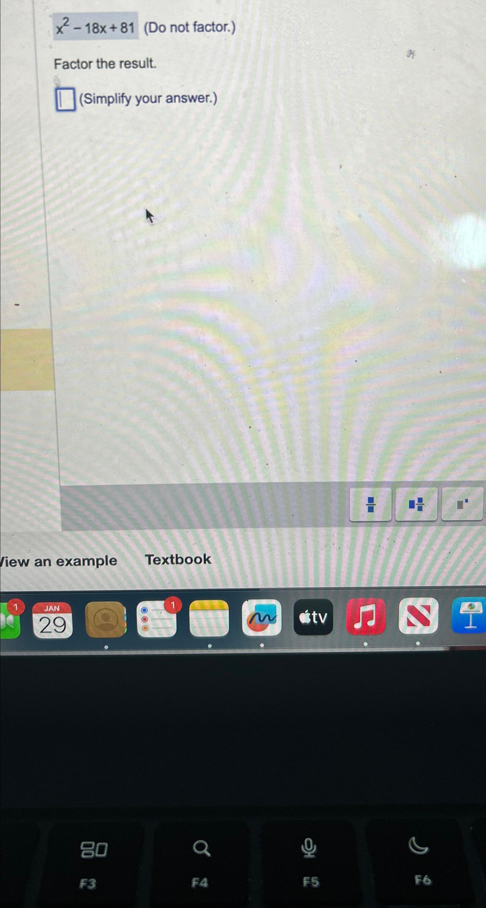 Solved x2-18x+81 (Do not factor.)Factor the result.(Simplify | Chegg.com