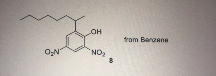 Solved ОН from Benzene O2N NO2 | Chegg.com