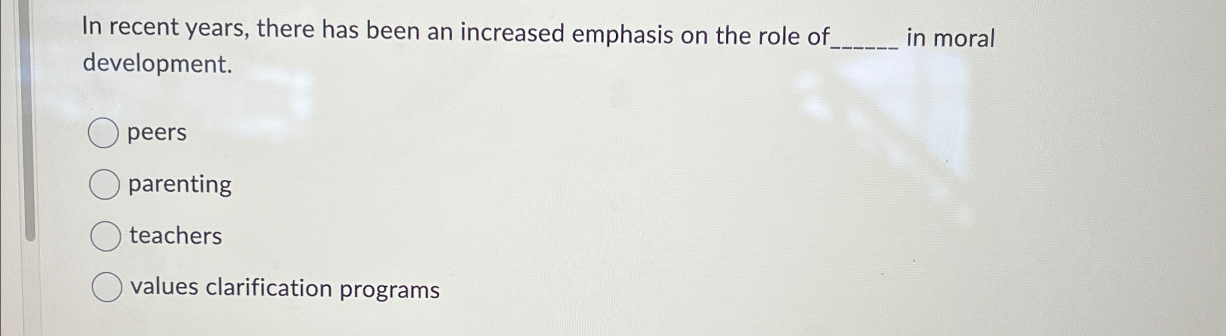 Solved In recent years, there has been an increased emphasis | Chegg.com