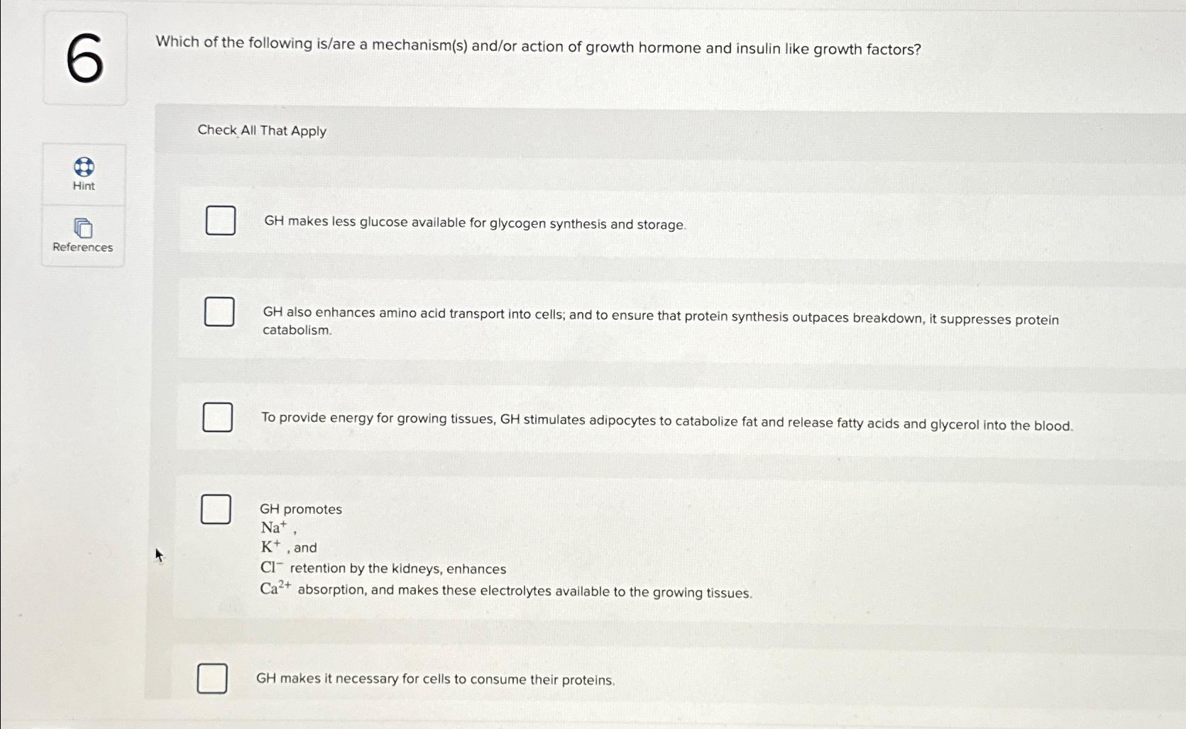 Solved Classify each of the statements and hormone | Chegg.com