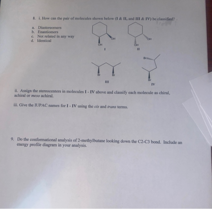 Solved 7. Assign the correct configuration for the | Chegg.com