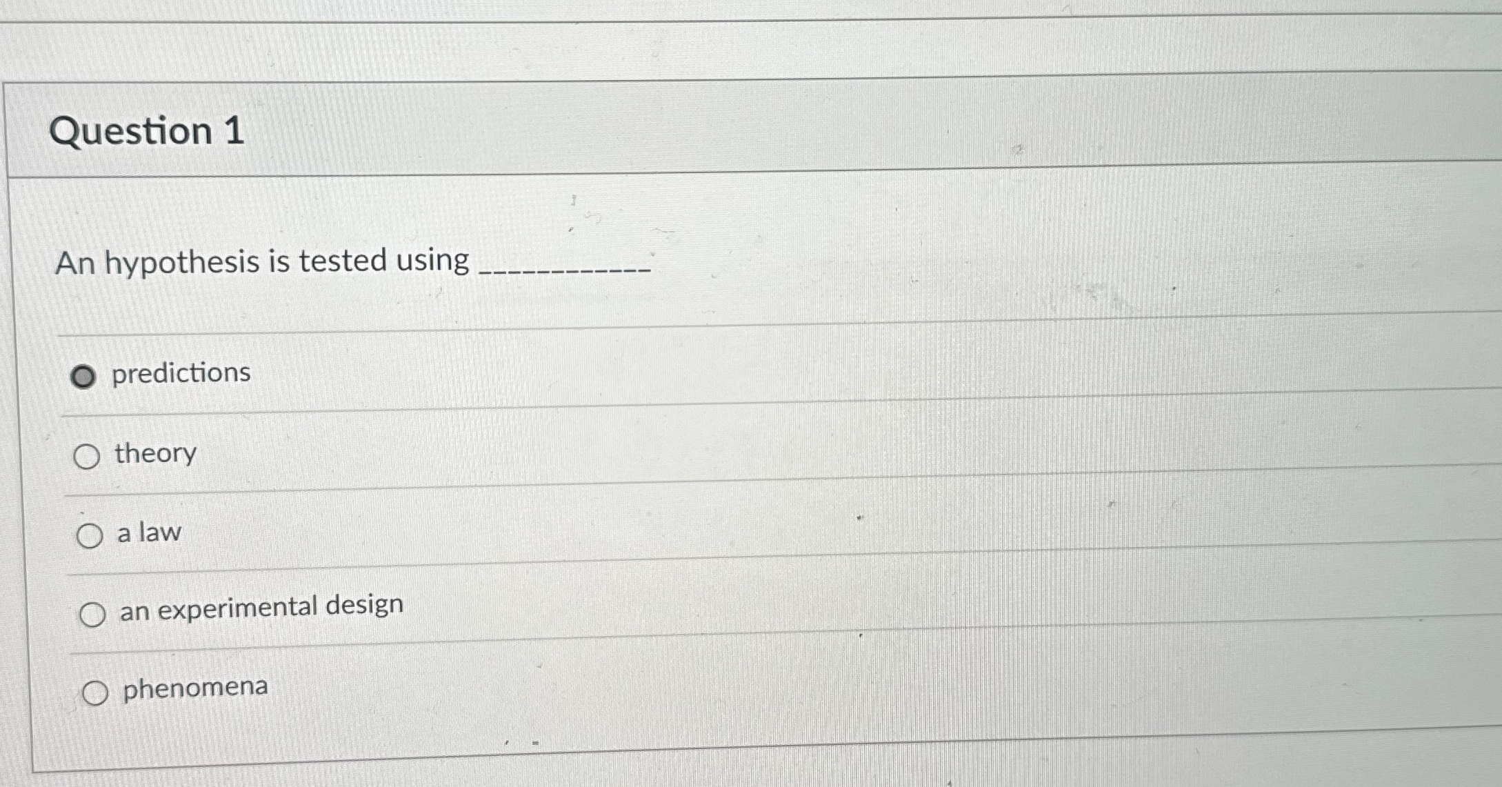 Solved Question 1An hypothesis is tested using | Chegg.com