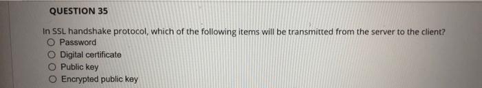 Solved In SSL handshake protocol, which of the following | Chegg.com