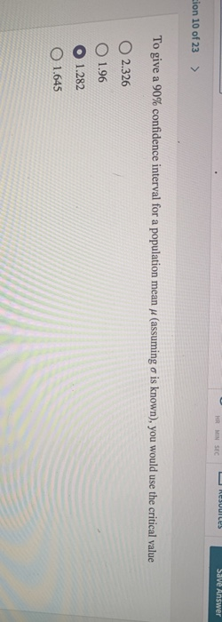 Solved HR MINSEC RESUUILES Save Answer cion 10 of 23 > To | Chegg.com