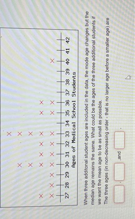 Solved When three additonal student ages are included in the | Chegg.com