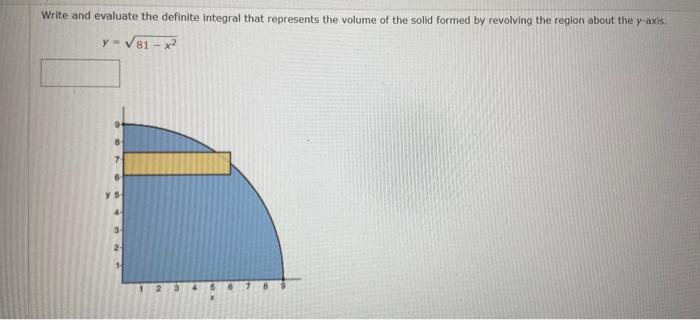 Solved y=81−x2 | Chegg.com
