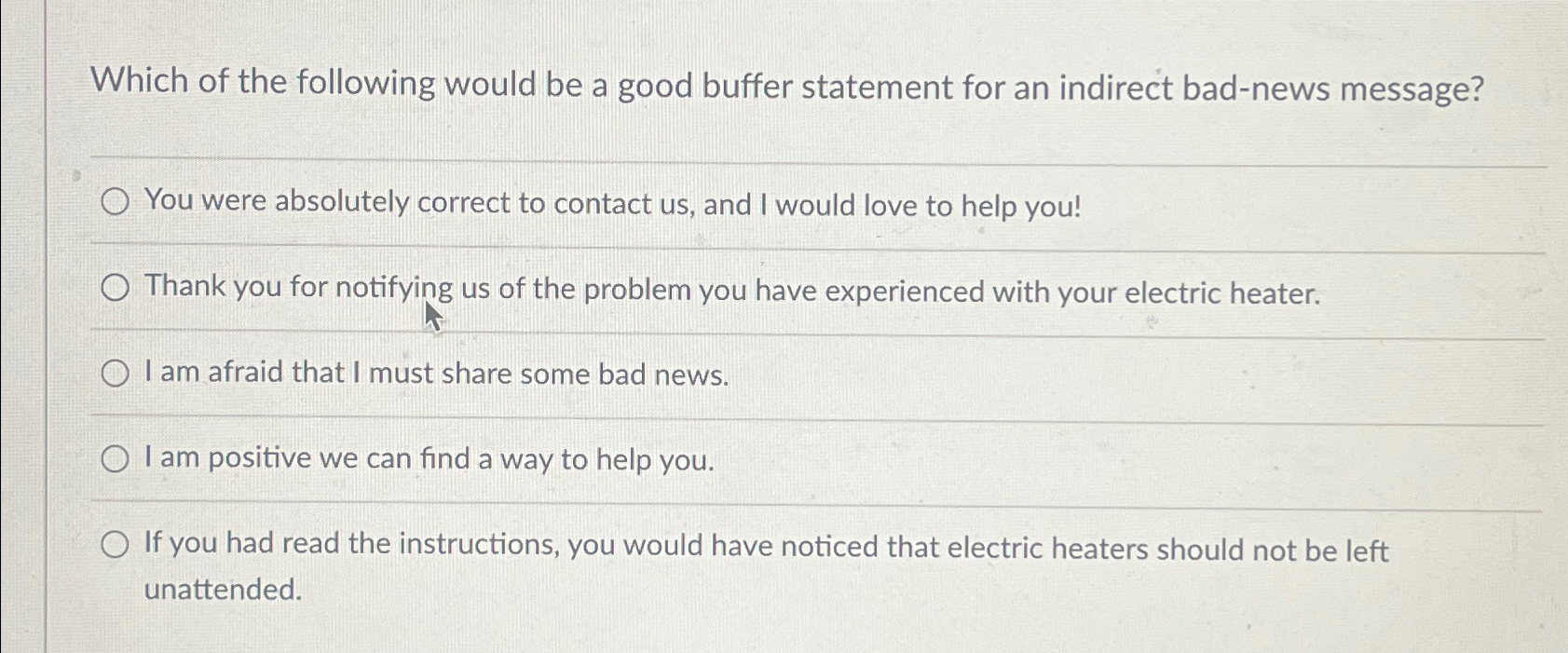 Solved Which of the following would be a good buffer | Chegg.com