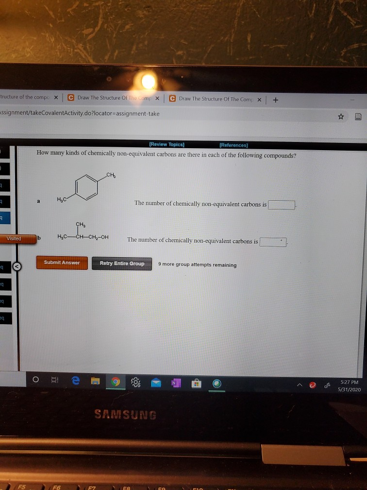 Solved tructure of the compo X C Draw The Structure Of The | Chegg.com