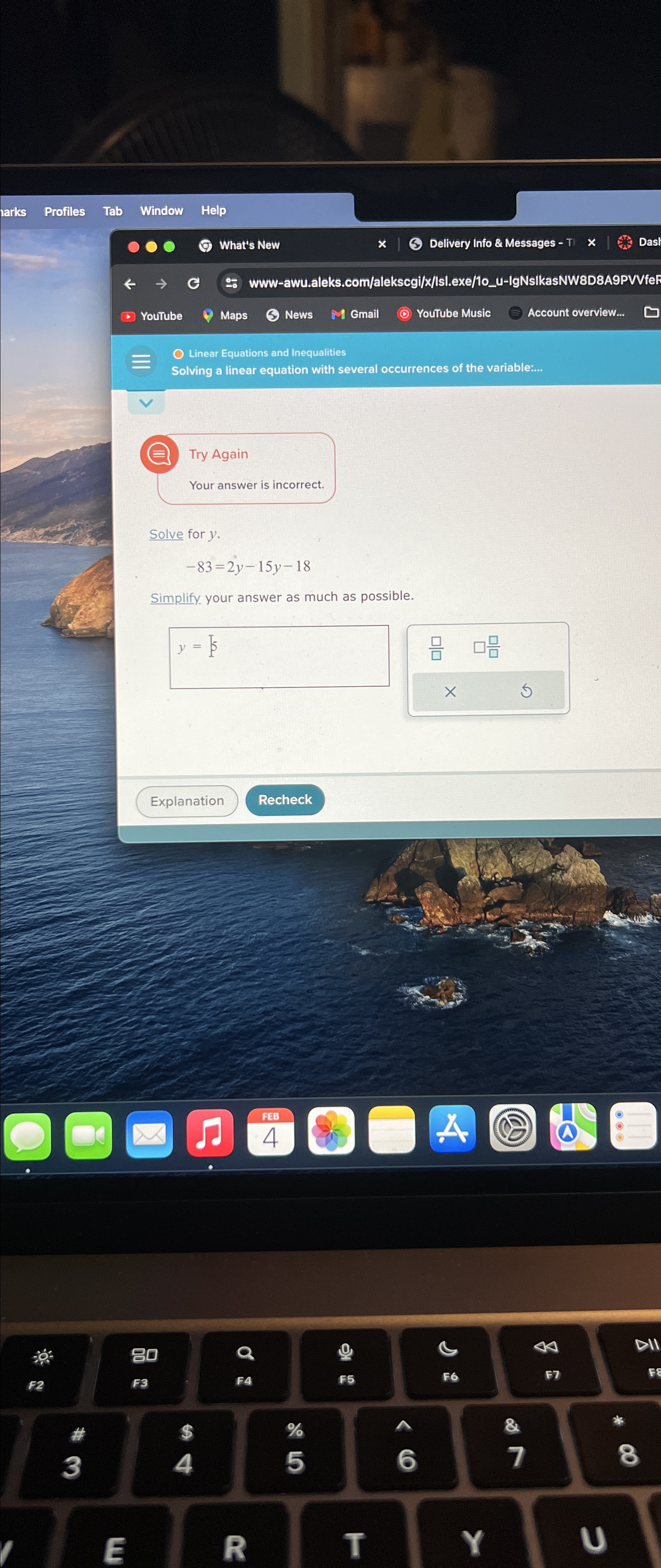 Solved Try AgainYour answer is incorrect.Solve for | Chegg.com