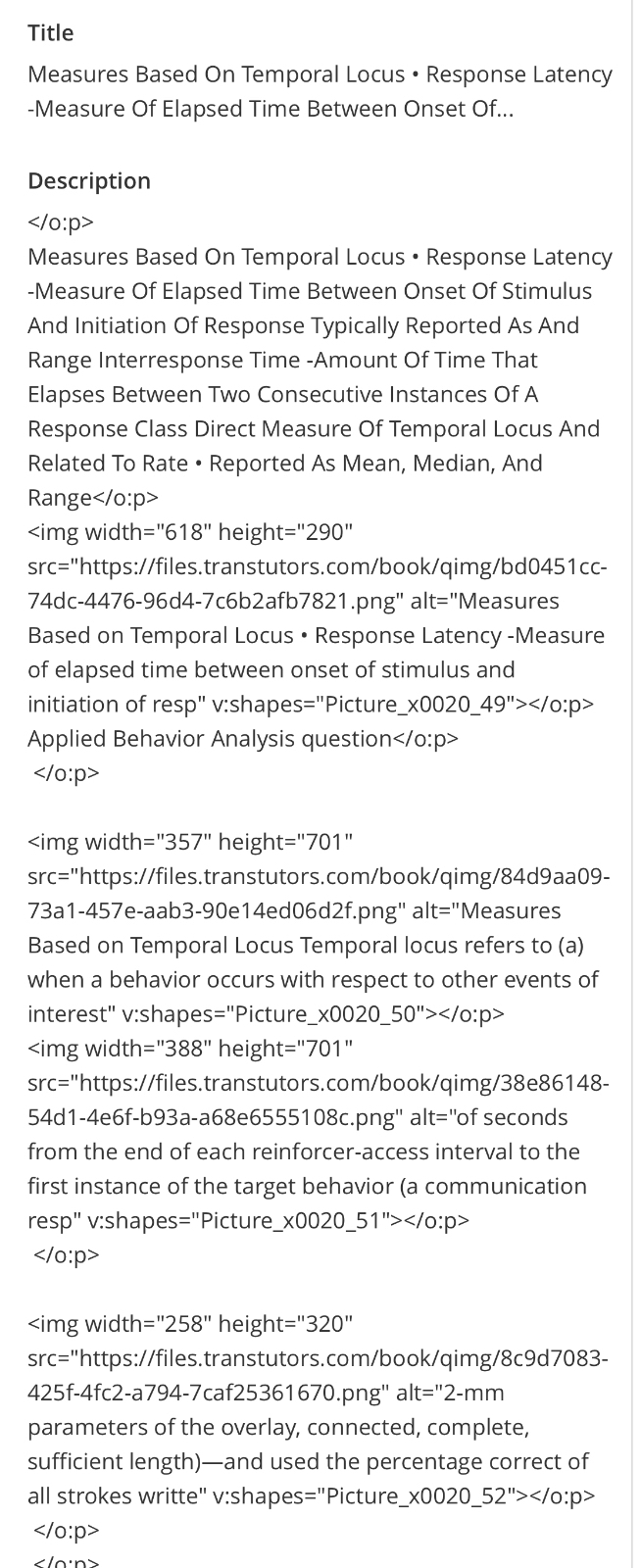 Solved TitleMeasures Based On Temporal Locus - ﻿Response | Chegg.com