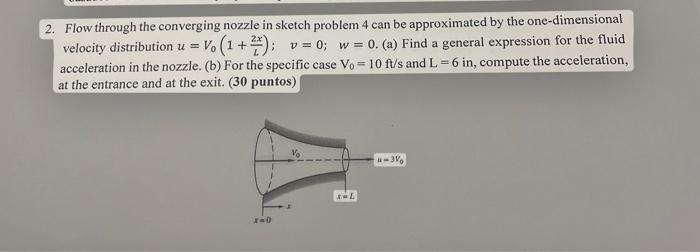 Solved Flow through the converging nozzle in sketch problem | Chegg.com