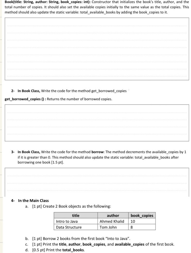 Solved Book(title: String, author: String, book_copies: | Chegg.com