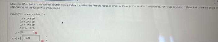 Solved UNBOUNDED if the function is unbounded.) Maximize | Chegg.com