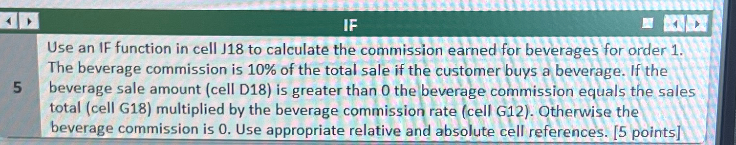 Solved Use an IF function in cell J18 ﻿to calculate the | Chegg.com
