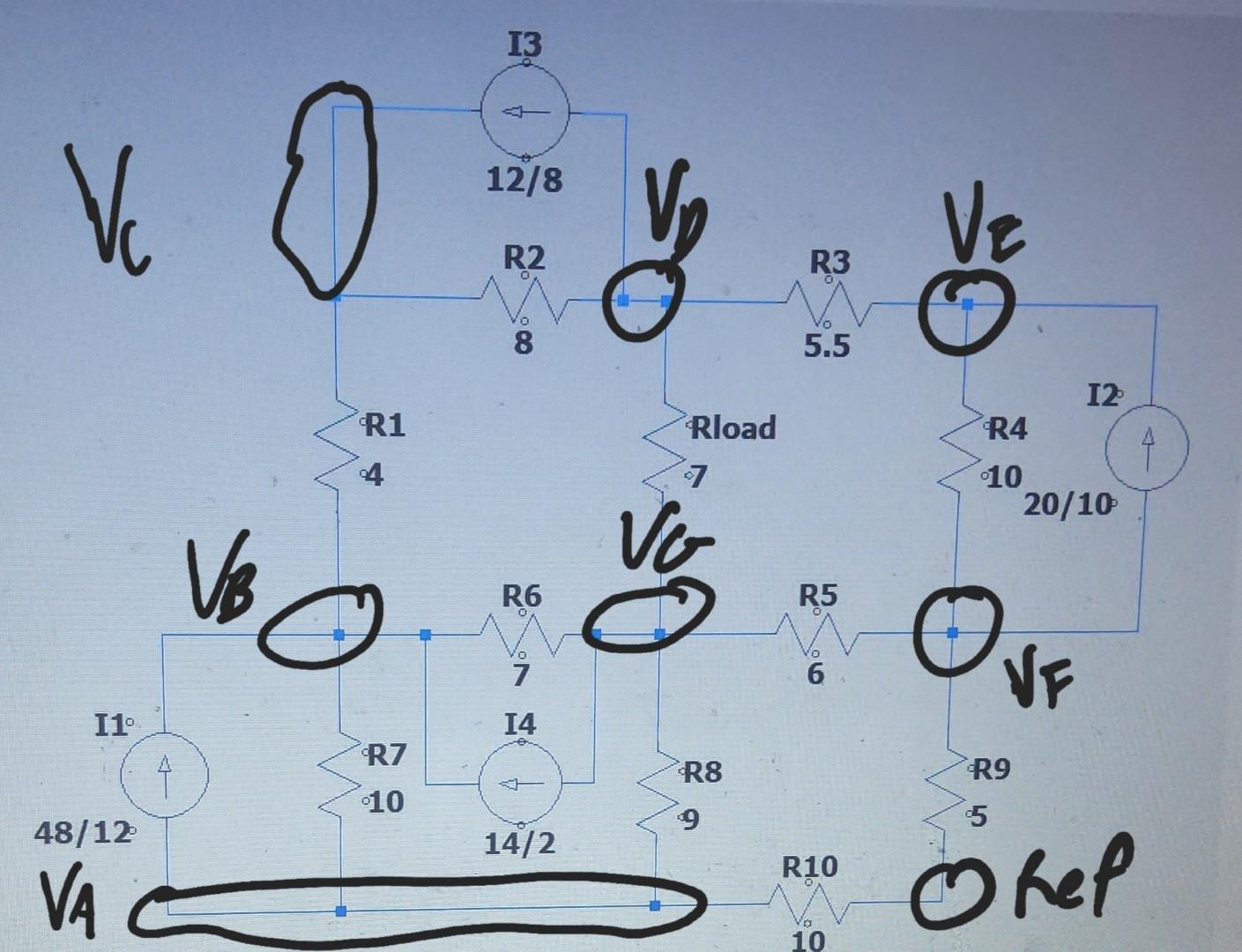 Solved solve using nodal analysis and find the power | Chegg.com