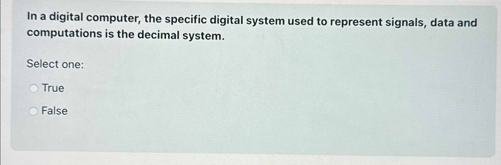 Solved In a digital computer, the specific digital system | Chegg.com