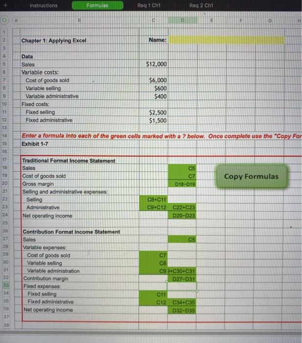 Solved Media Instructions Formulas Reg 1 Chi Req 2 Ch1 A B C | Chegg.com