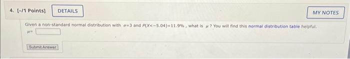Solved Given a non-standard normal distribution with σ=3 and | Chegg.com