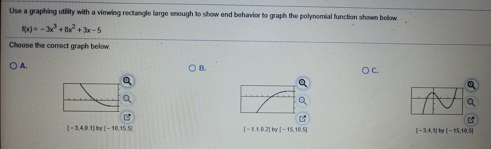 Solved Use a graphing utility with a viewing rectangle large | Chegg.com