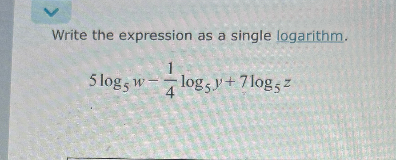 Solved Write the expression as a single | Chegg.com