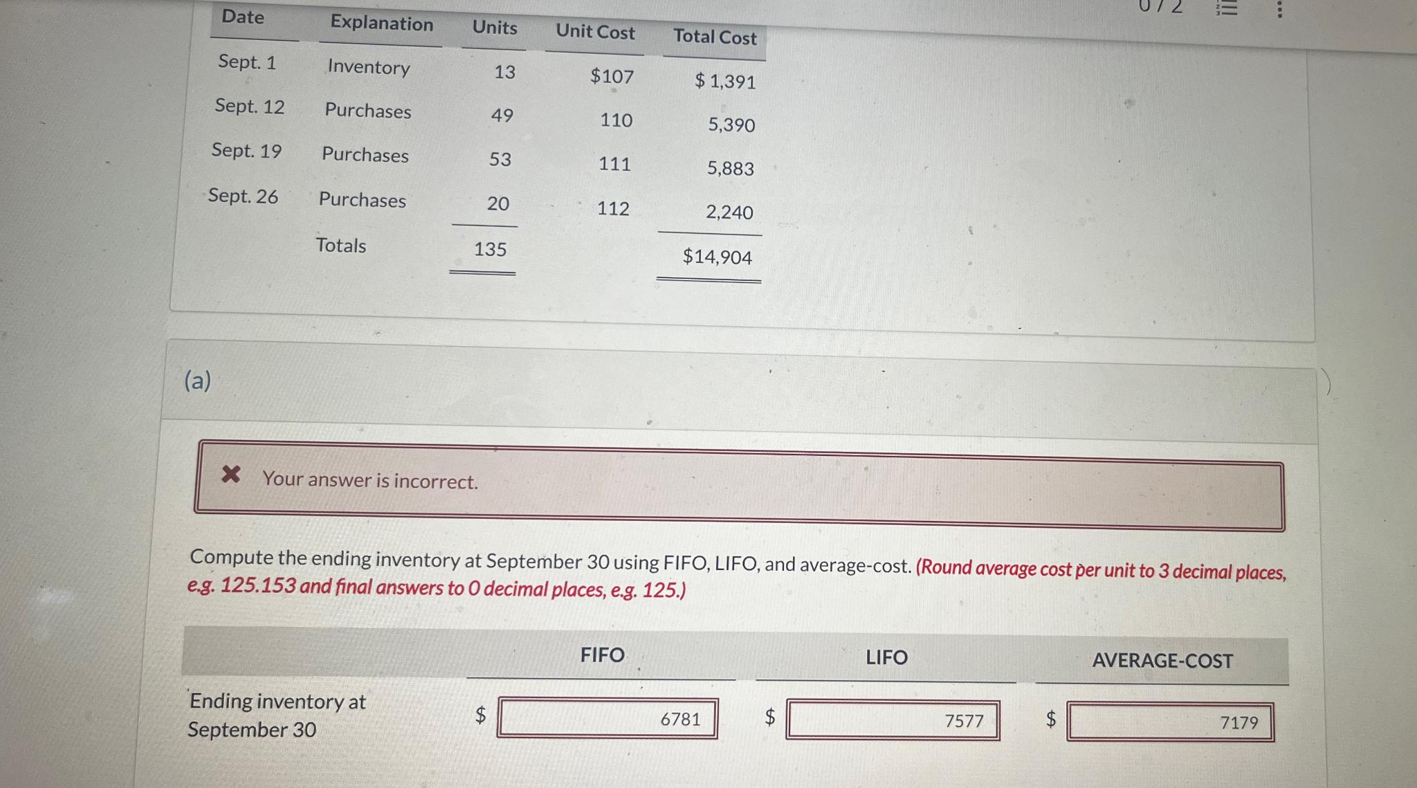 Solved \table[[Date,Explanation,Units,Unit Cost,Total | Chegg.com