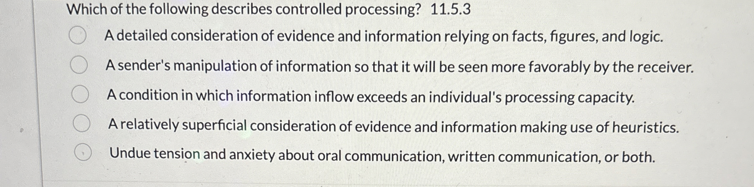 Solved Which of the following describes controlled | Chegg.com