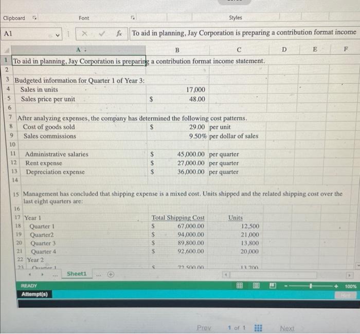 Solved Answers needed for the highlighted cells, formula | Chegg.com