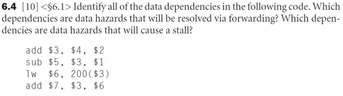 Solved solve this problem, computer organization&design, | Chegg.com