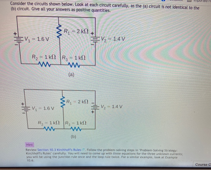Solved ted Consider the circuits shown below. Look at each | Chegg.com